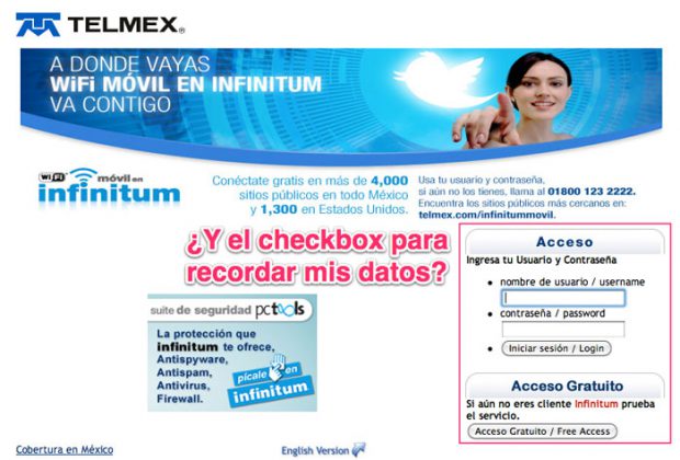 infinitum-movil-interface | Isopixel