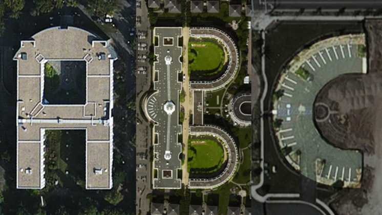 Aerial Bold: Tipografía formada por imágenes de satélite | Isopixel