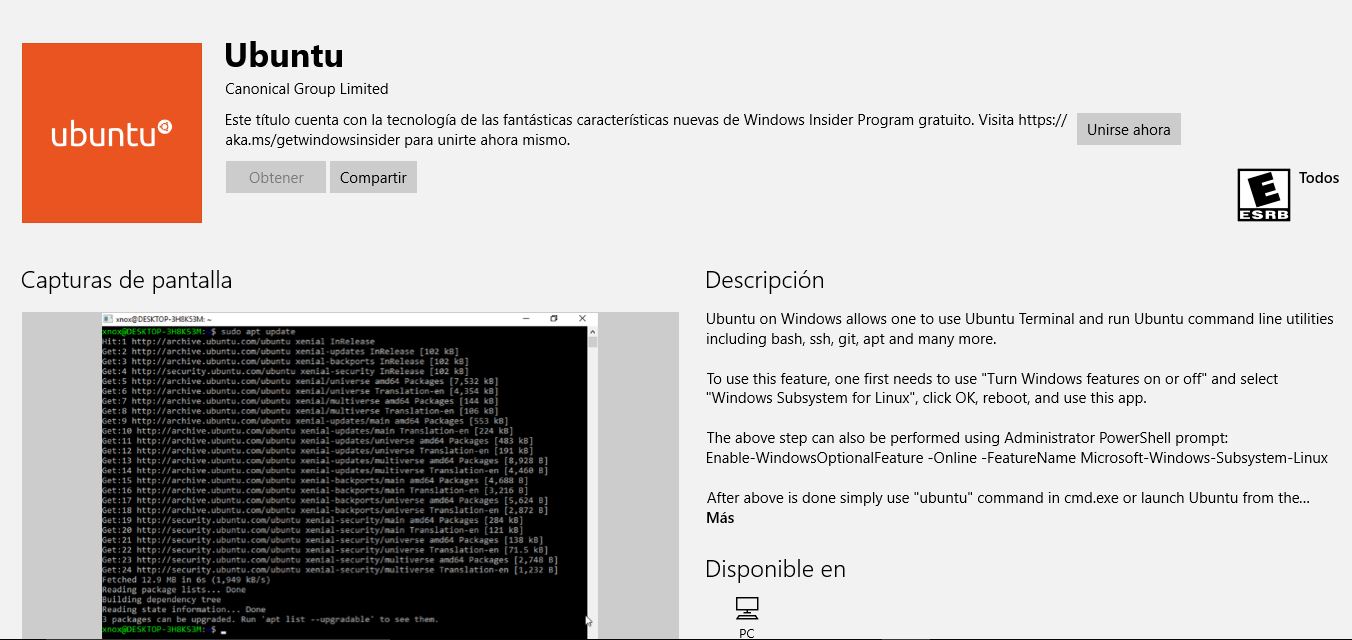 Ubuntu llega a la Tienda de Windows | Isopixel