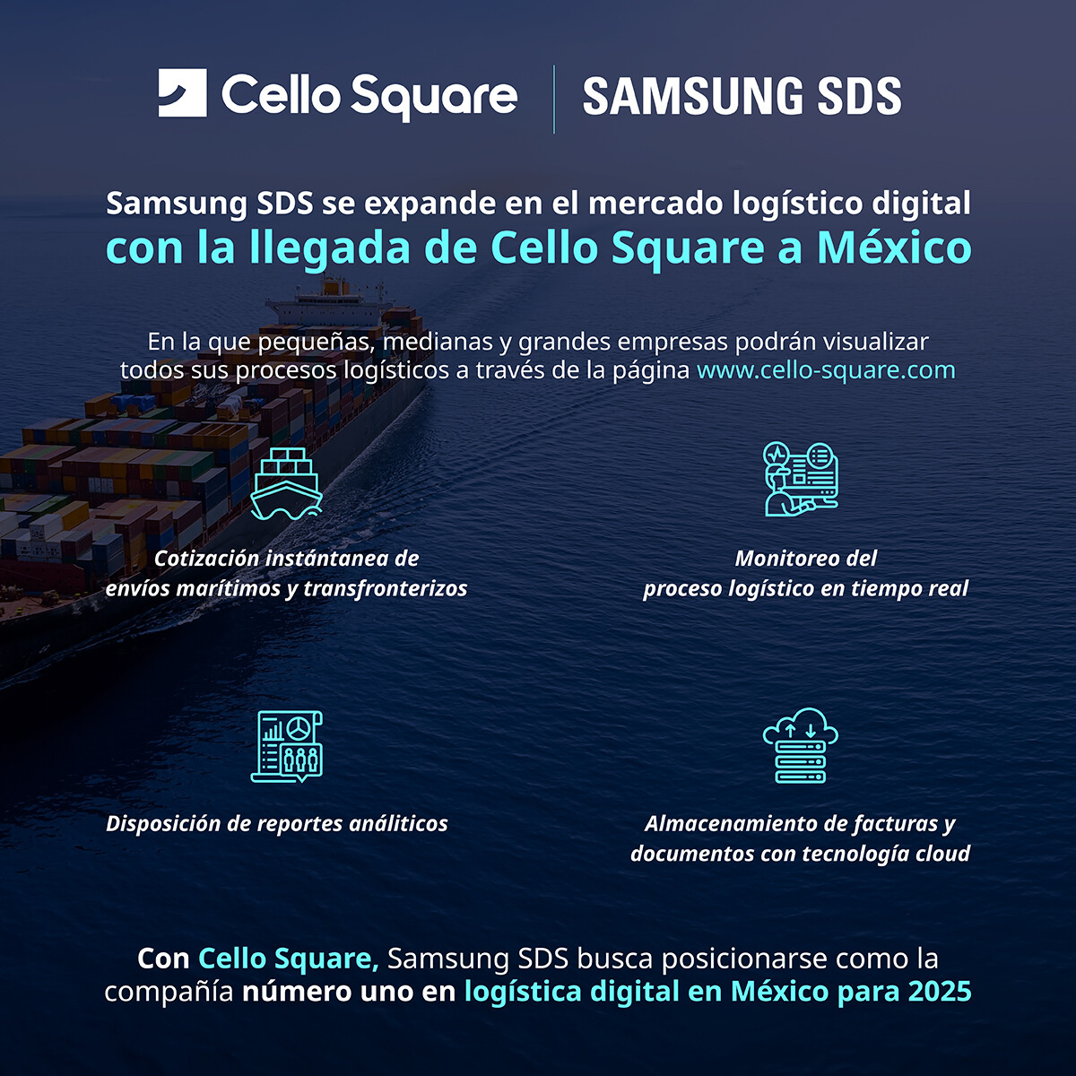 Samsung SDS se expande en el mercado logístico digital con la llegada de Cello Square a México
