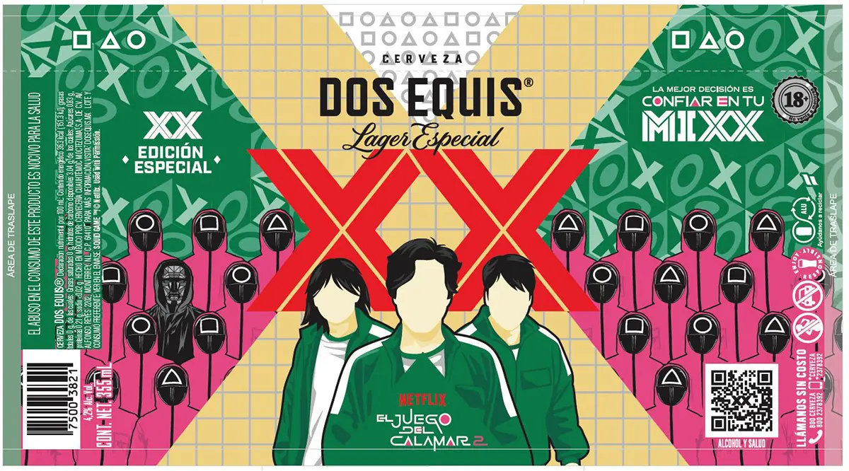 Dos Equis y El Juego del Calamar: latas temáticas y premios exclusivos ...